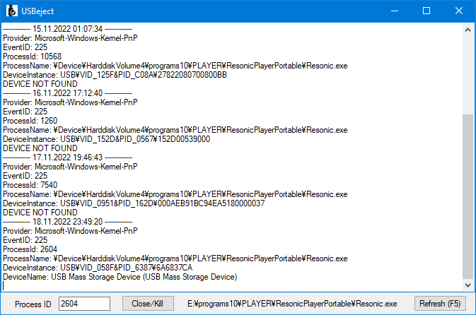 GitHub - setsumi/USBeject: USBeject - View USB device ejection blocked events and assist with ...
